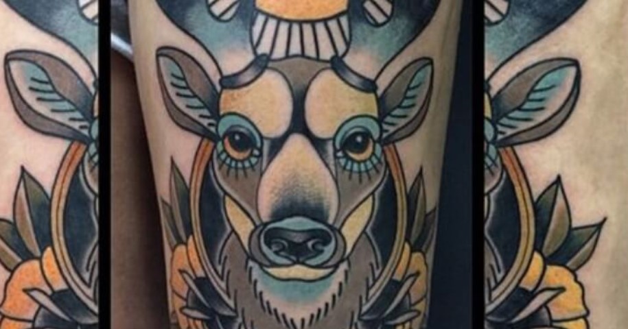 12+ Traditional Stag Tattoo Designs - PetPress